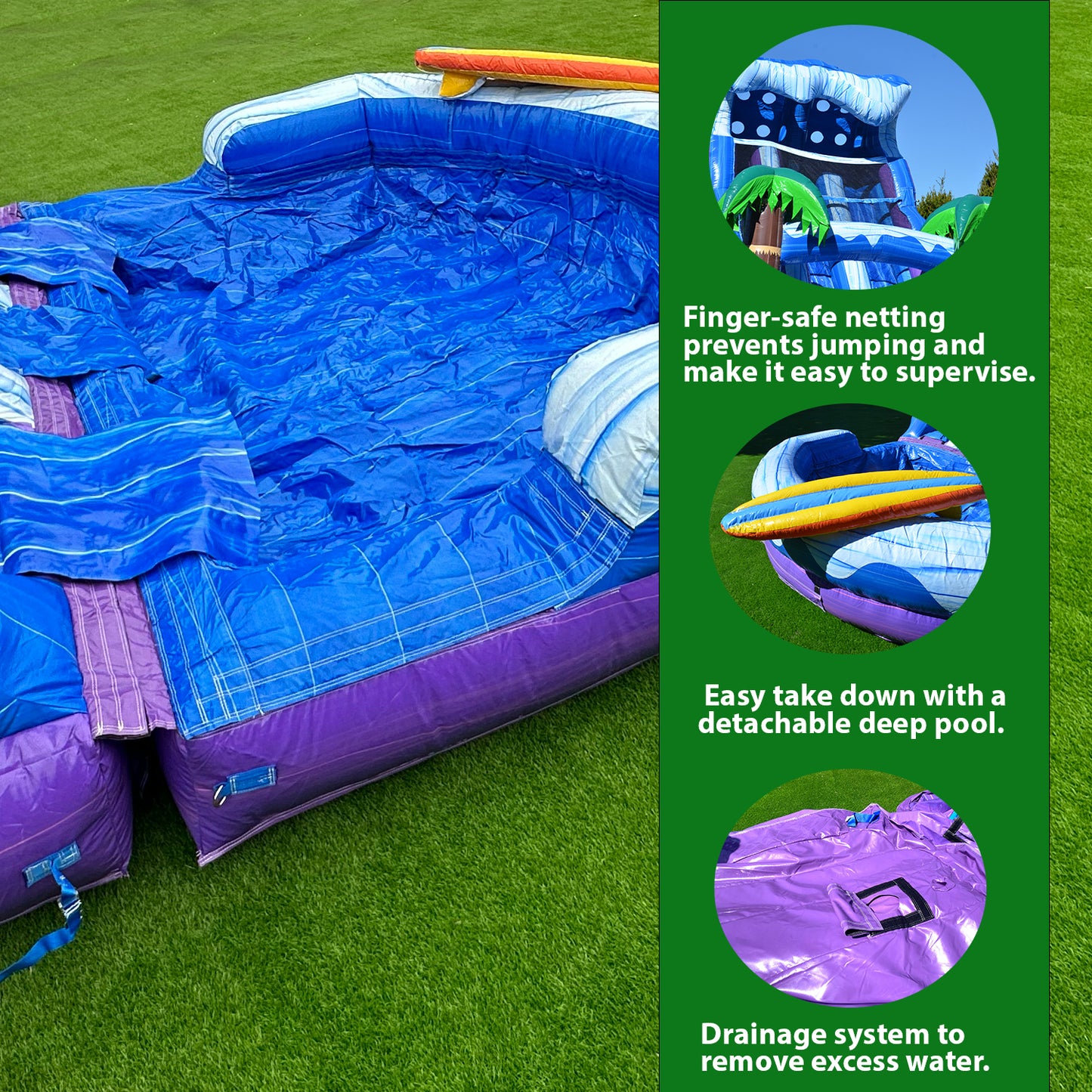 Surf Beach 17 FT Dual Lane Water Slide (Backorder, ETA: July ) – XJUMP
