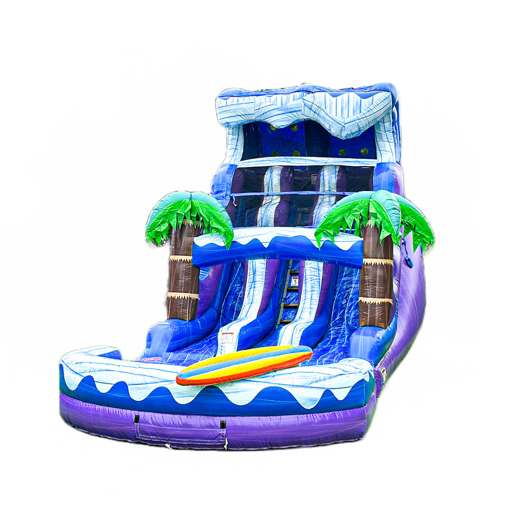 Surf Beach 17 FT Dual Lane Water Slide (Backorder, ETA: July ) – XJUMP