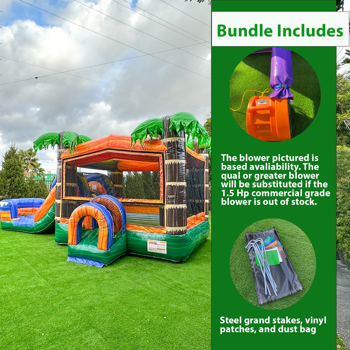 Tropical Ocean Inflated Pool Combo (Backorder, ETA: July ) – XJUMP